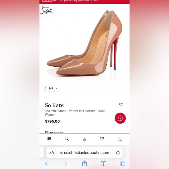 Christian Louboutin | Shoes | So Kate Blush 2mm Christian Louboutins ...